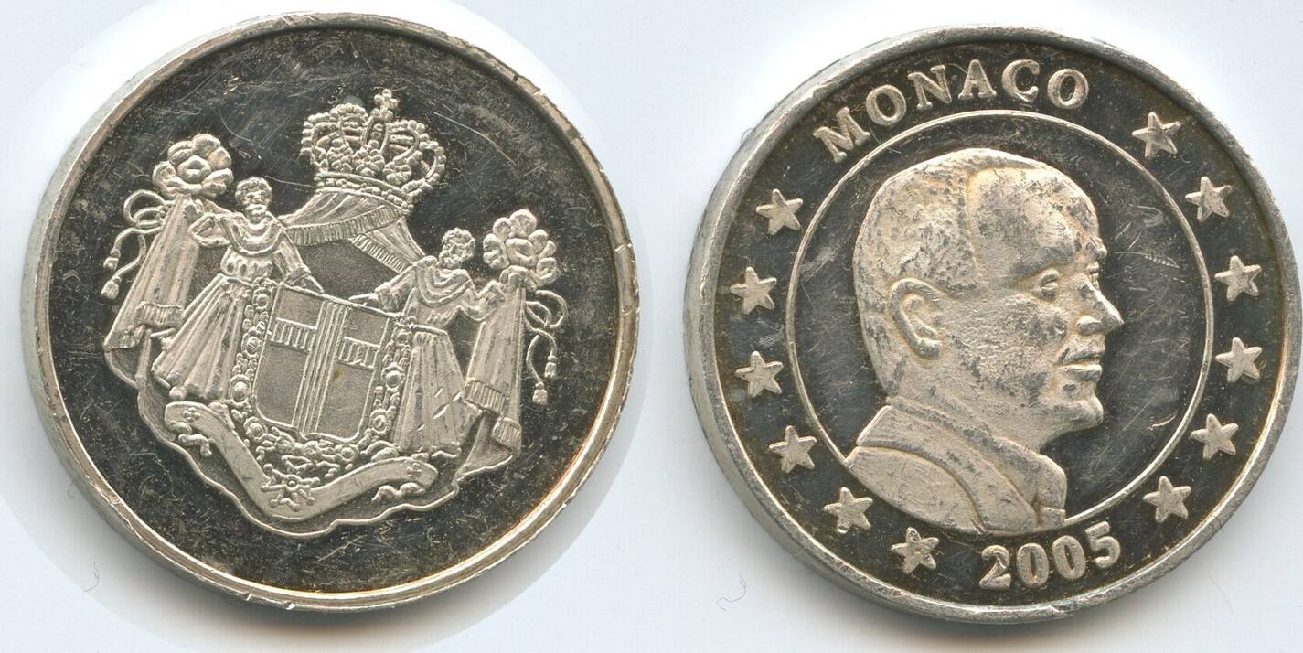 Monaco Silbermedaille 2005 M#7166 - Prince Albert ll. Vorzüglich ...