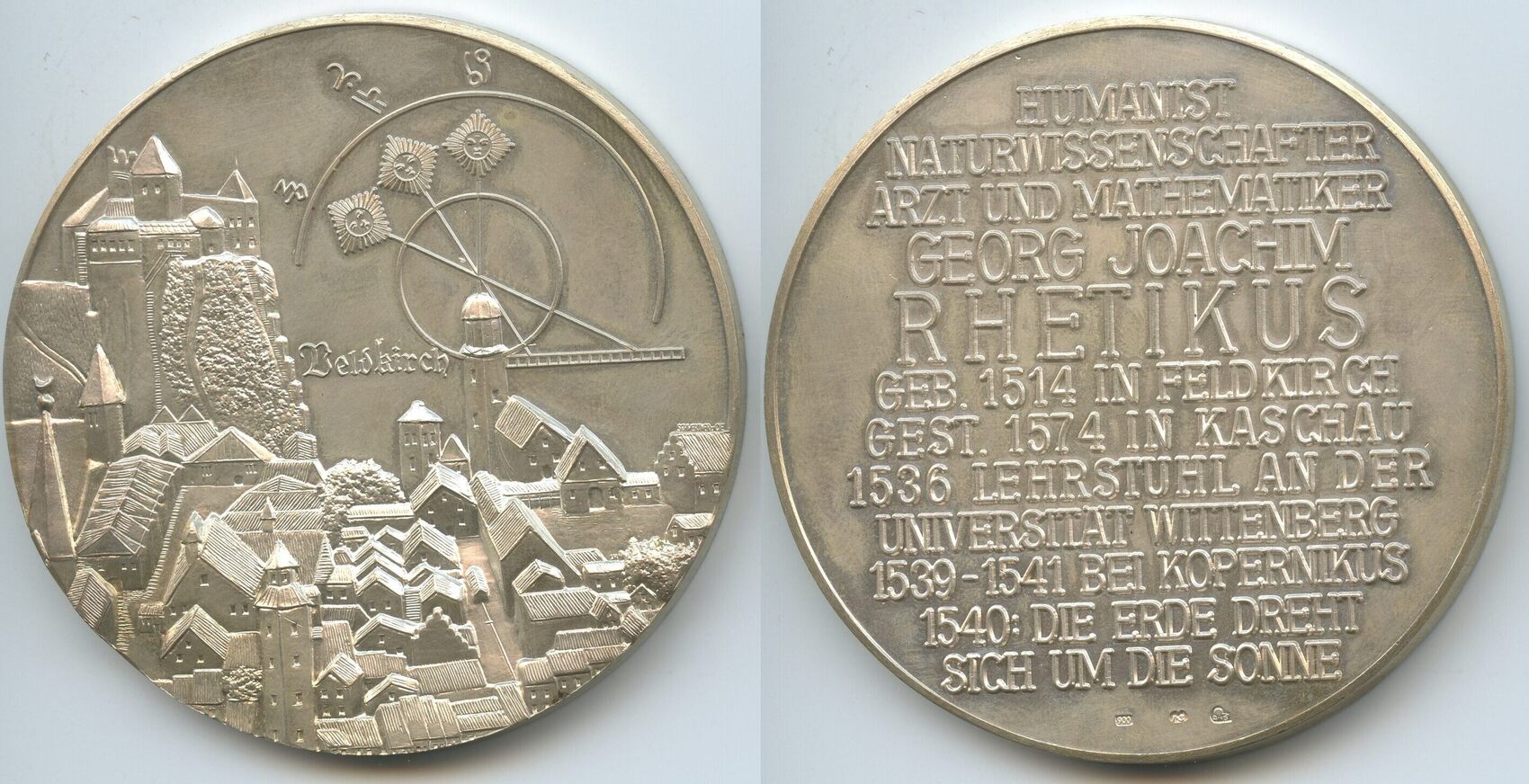 Österreich Vorarlberg Feldkirch Kaschau Große Silbermedaille nd. 1978 ...