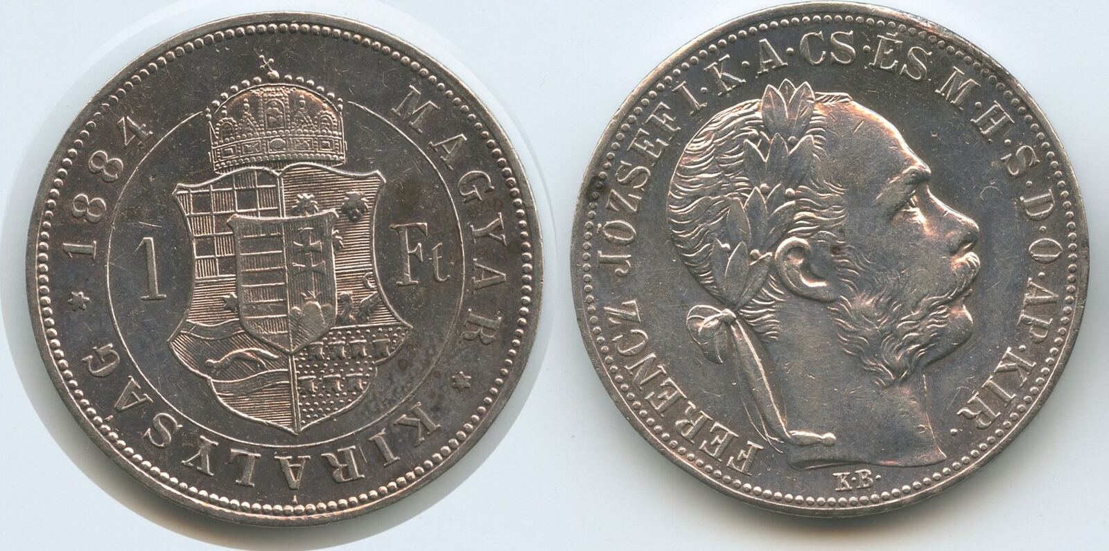 Ungarn Kaiserreich 1 Forint 1883 KB Kremnitz G5653 - Franz Joseph I. 1848-1916 Österreich ...
