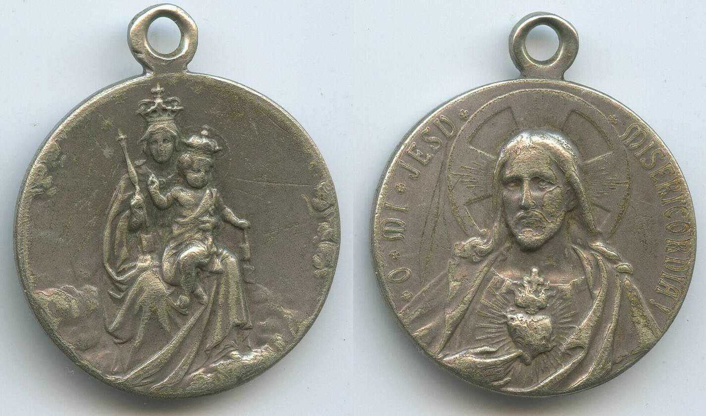 Religiöse Medaille Medaille nd. M3910 - Jesus - O Mi Jesu Misericordia ...
