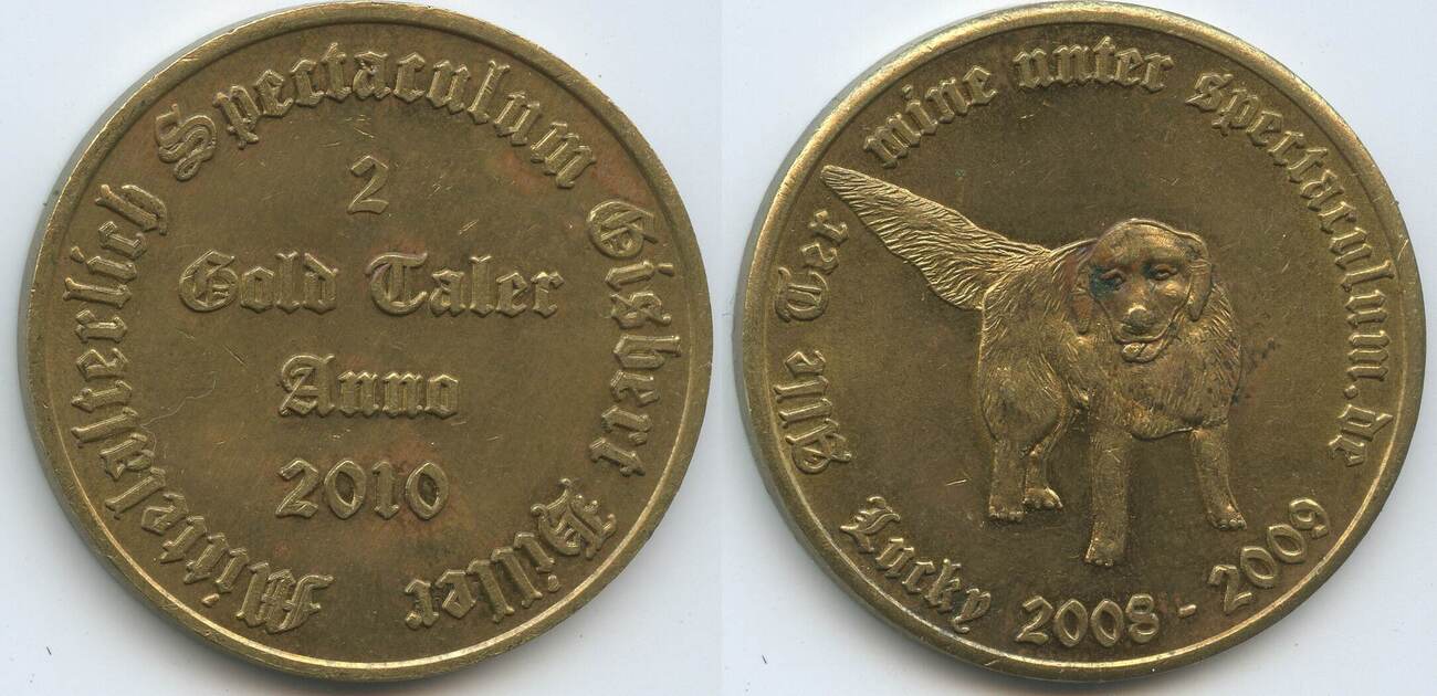 Deutschland Wertmarke 2 Gold Taler 2010 M742 - Mittelalterlich ...
