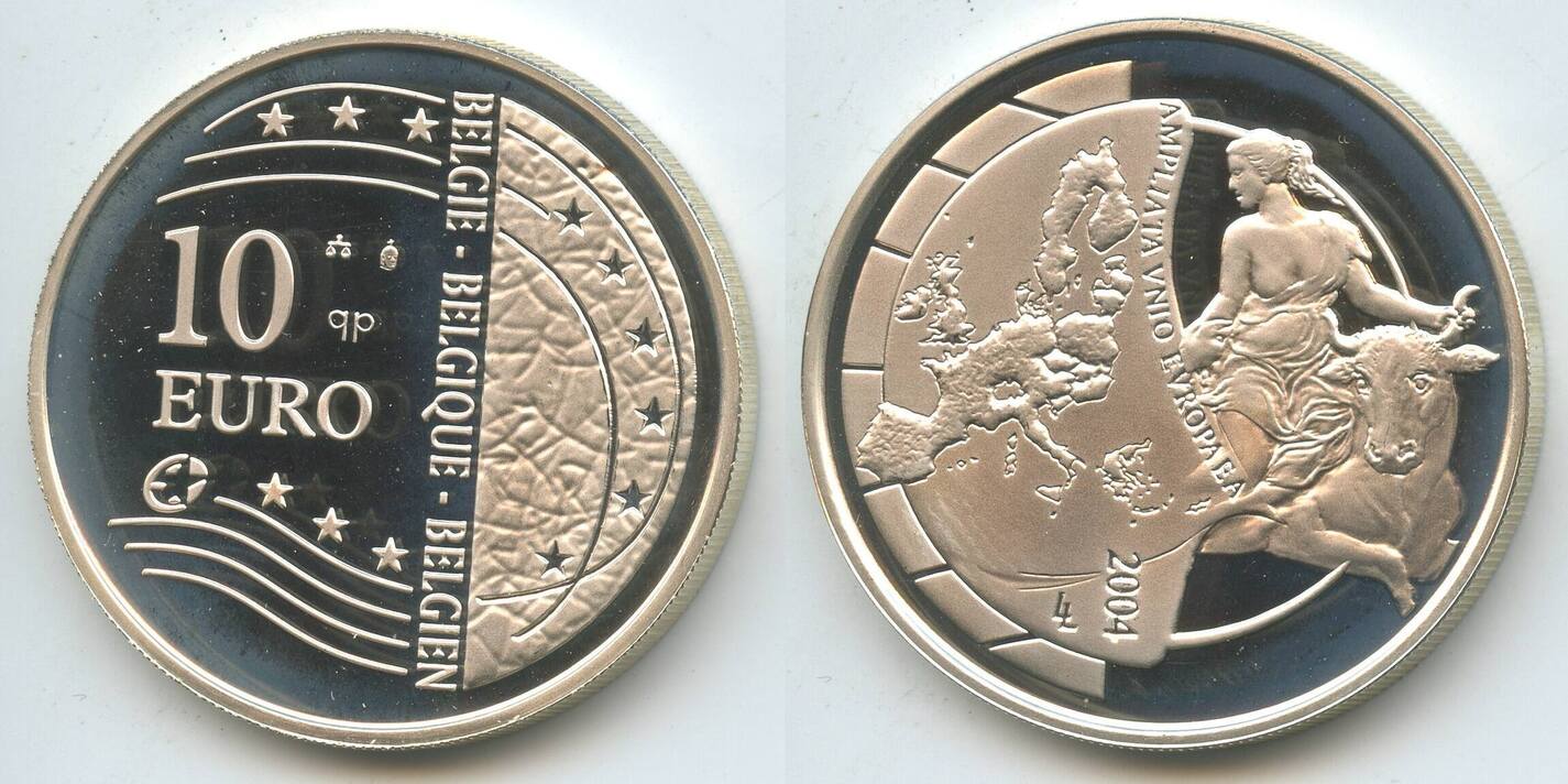 Belgien 10 Euro 2004 PA181 - Expansion of the European Union - Albert ...