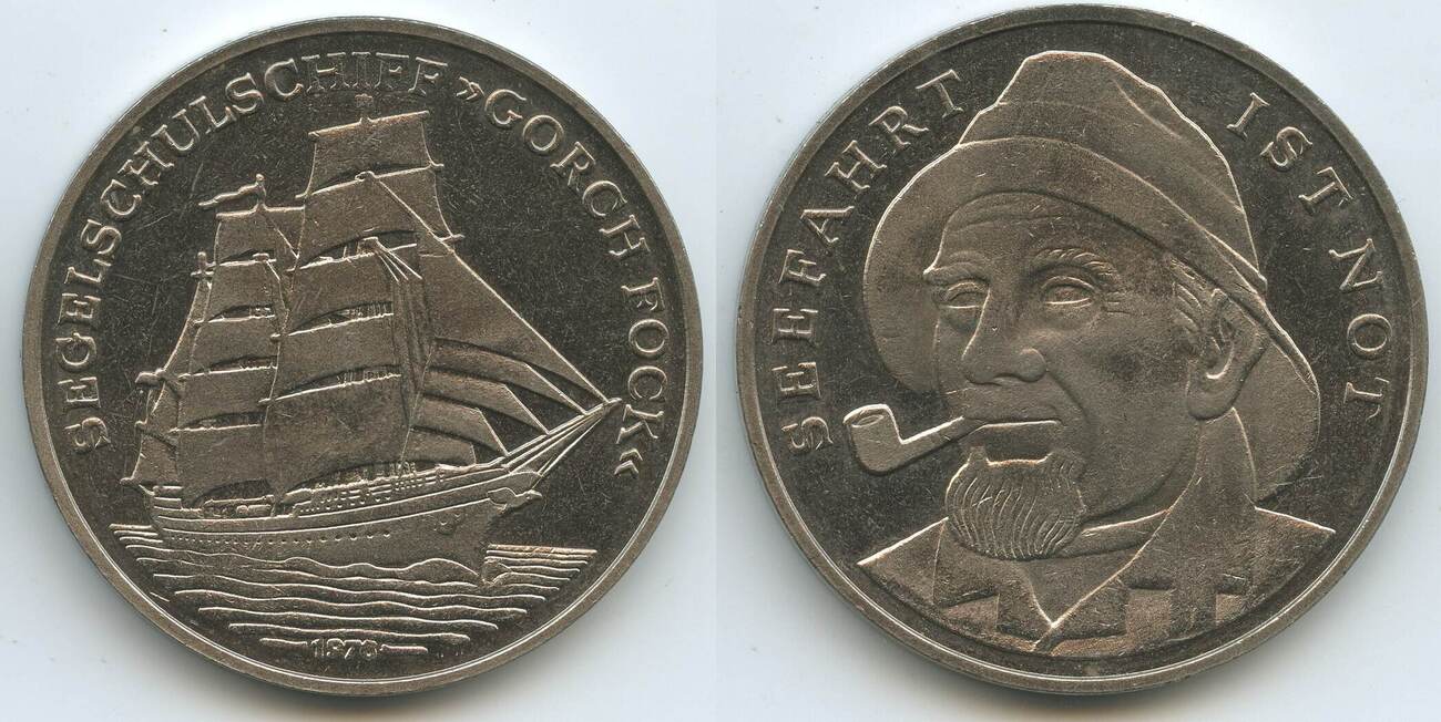 Deutschland Bundesrepublik Medaille 1976 GY1172 - Segelschulschiff ...