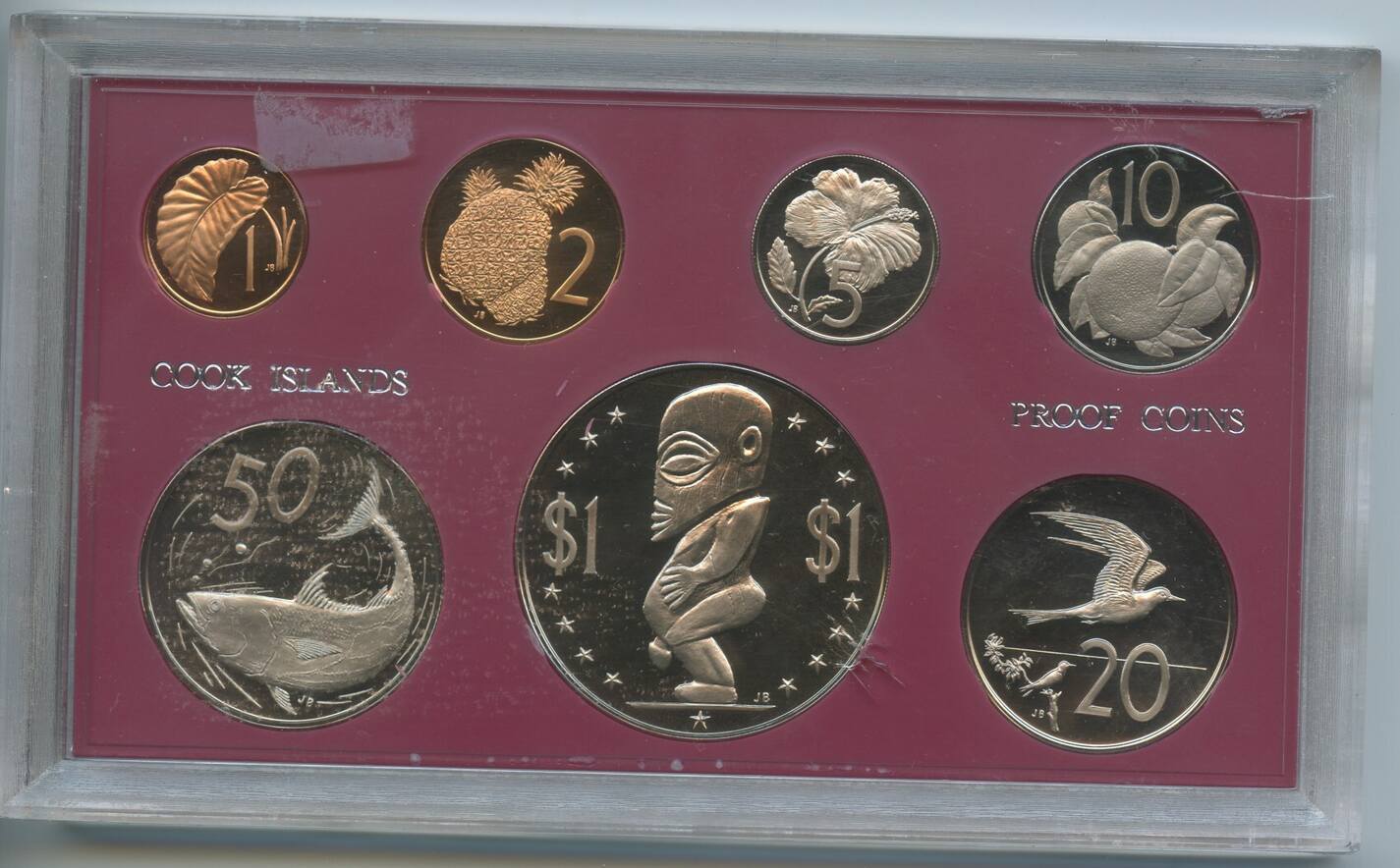 Cook Inseln Original Kursmünzensatz 1972 GN754 - Official Coin Mint Set ...