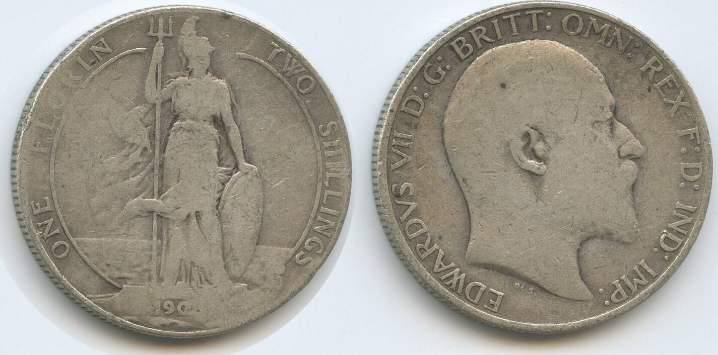 Großbritannien One Florin - Two Shillings 1906 M#5843 - Edward VII ...