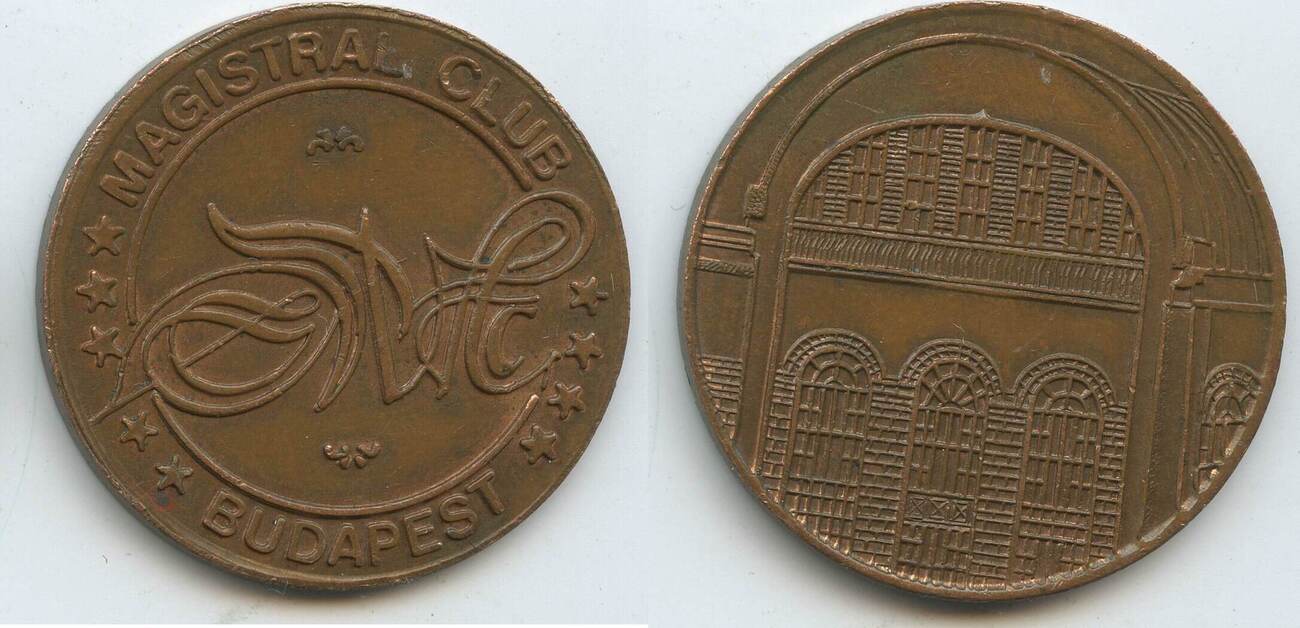 Ungarn Jeton Wertmarke nd. M672 - Magistral Club Budapest Token ...