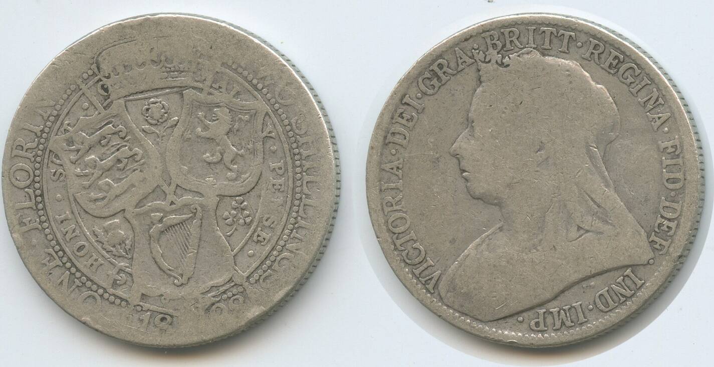 Großbritannien One Florin - Two Shillings 1898 H0692 - Queen Victoria ...