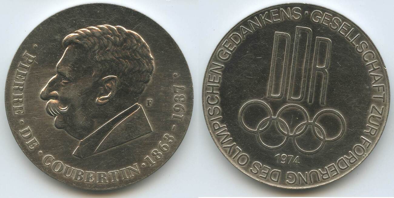 Deutsche Demokratische Republik Medaille 1974 GY313 - Pierre de ...