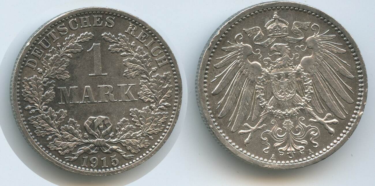 DeutscheS Reich Kaiserreich 1 Mark 1915 A Berlin G10928 - Germany Empire Wilhelm II. 1888-1918 ...
