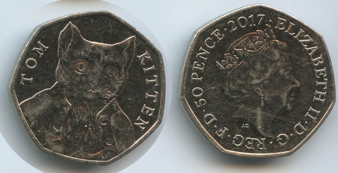 Großbritannien Great Britain United Kingdom 50 Pence 2017 G9997 - Tom ...
