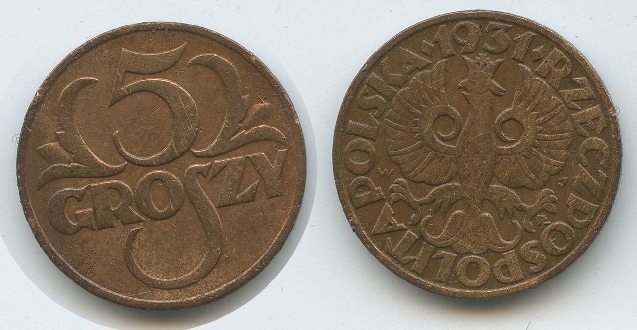 Polen 5 Groszy 1931 G3905 - Poland Polskich Polska Schön - Sehr schön ...