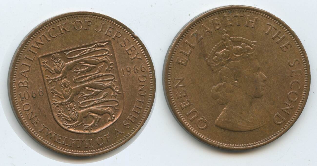 Jersey 1/12 Shilling 1966 G7796 - Queen Victoria 1952-2022 - 900th ...