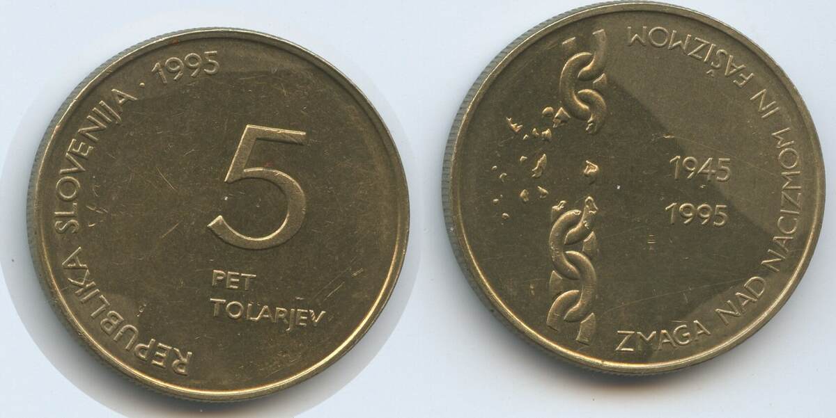 Slowenien 5 Tolarjev 1995 G12626 - Defeat of Fascism Slovenia Vorzüglich - Unzirkuliert | MA-Shops