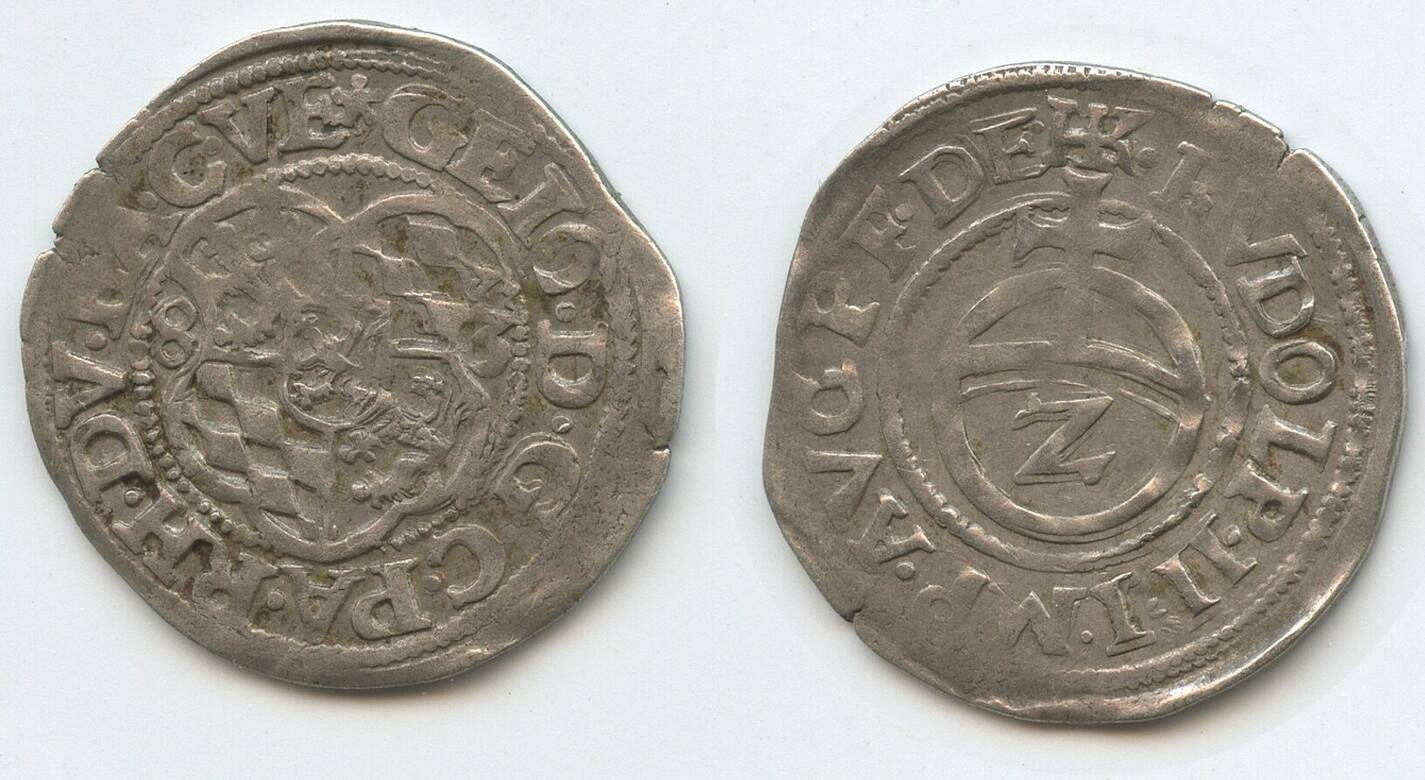 Pfalz Veldenz 2 Kreuzer (½ Batzen Silber) 1583 HK H1356 - Georg Johann ...