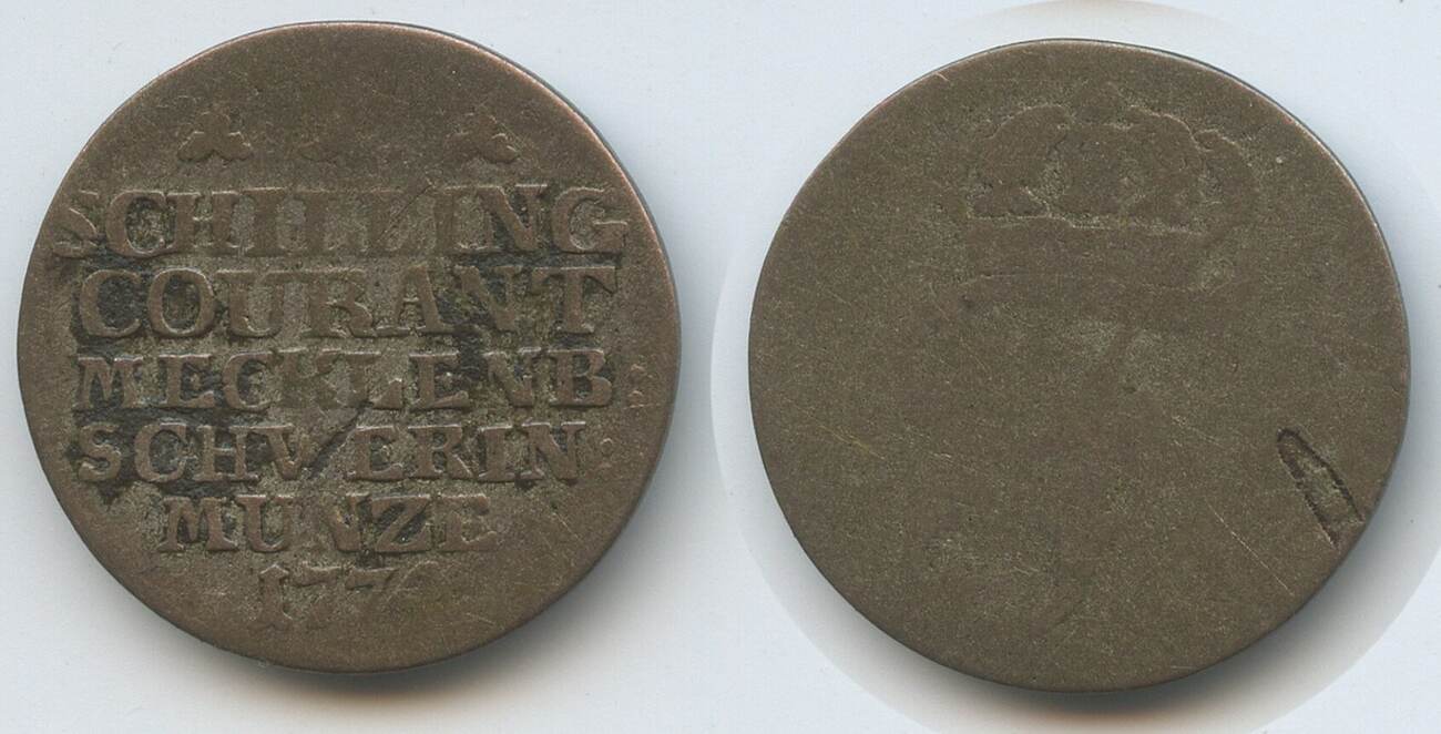 Mecklenburg-Schwerin 1 Schilling Courant 1774 G14167 - Friedrich II. 1756-1785 Gut | MA-Shops