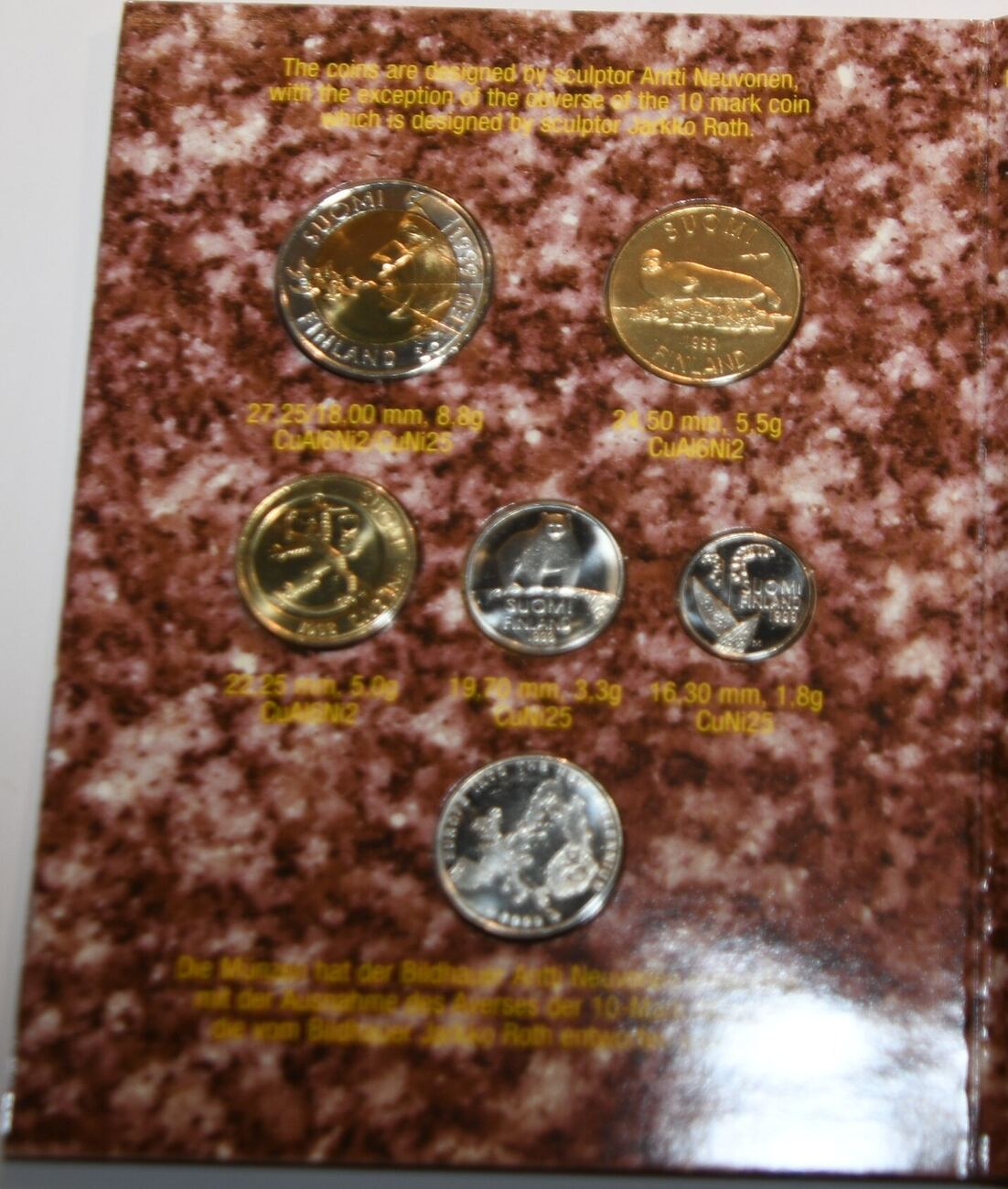 Finnland Offizieller Kursmünzensatz 1999/2 GN982 - Original KMS Coins ...