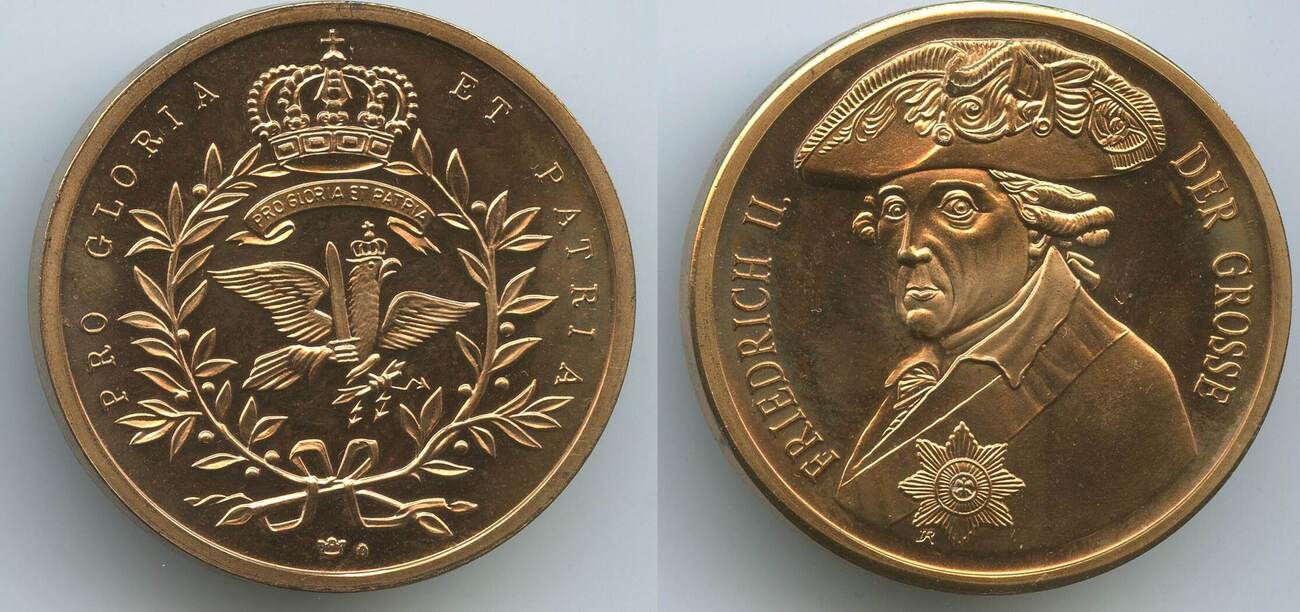 Deutschland Bundesrepublik Medaille nd. GX999 - Friedrich II. der Große ...