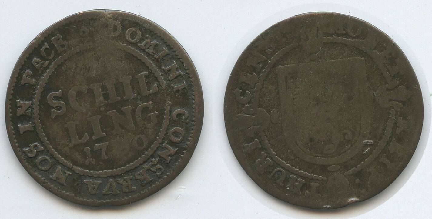 Schweiz Zürich Stadt 1 Shilling 1750 G3217 - Zürich Canton Swiss ...