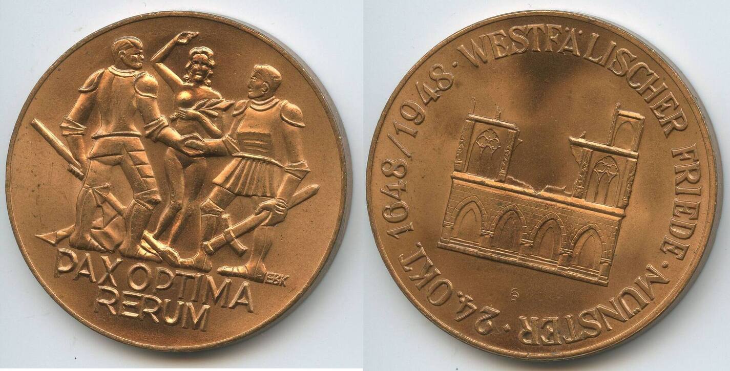 Deutschland Bundesrepublik Münster Bronzemedaille 1948 GY433 ...