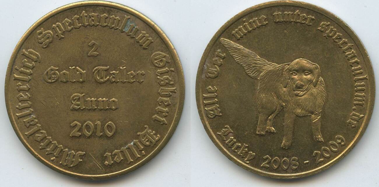 Deutschland Wertmarke 2 Gold Taler 2010 GX1086 - Mittelalterlich ...