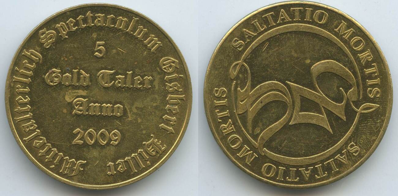 Deutschland Bundesrepublik Wertmarke 5 Gold Taler - Saltatio Mortis ...