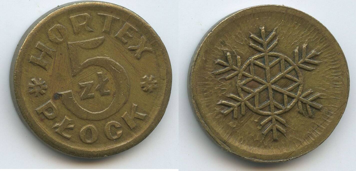 Polen Woiwodschaft Masowien 5 Złotych Wertmarke nd. M#6304 - Hortex ...