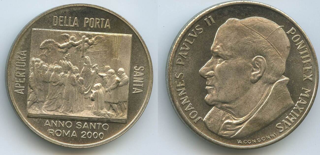 Vatikan Italien-Kirchenstaat Rom Medaille 2000 M1115 - Apertura della ...