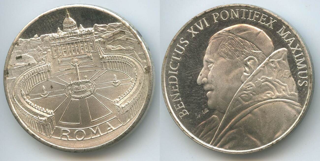 Vatikan Rom Stato Pontificio Vaticano Religiöse Medaille 2005-2013 ...