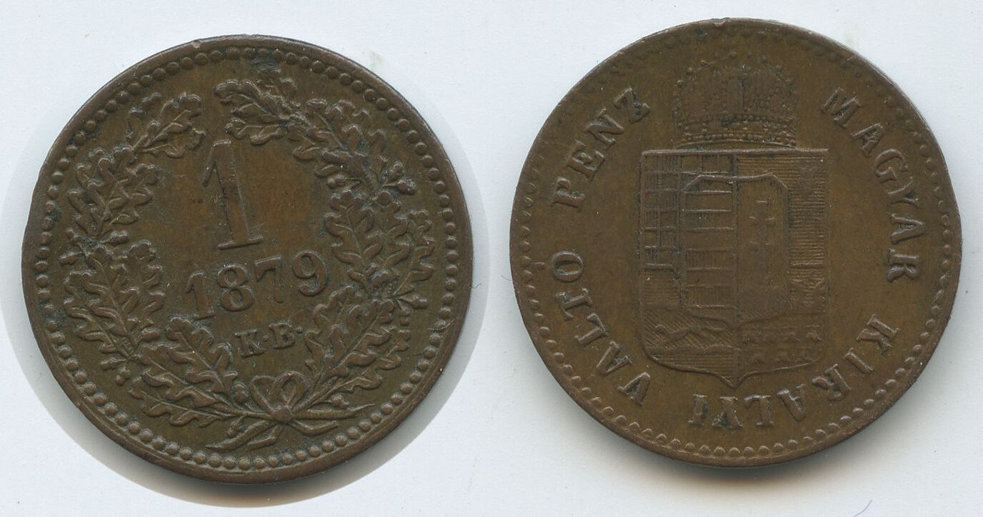 Österreich Ungarn Kaiserreich 1 Krajczar 1879 KB Kremnitz G14946 - Franz Joseph I. 1848-1916 ...