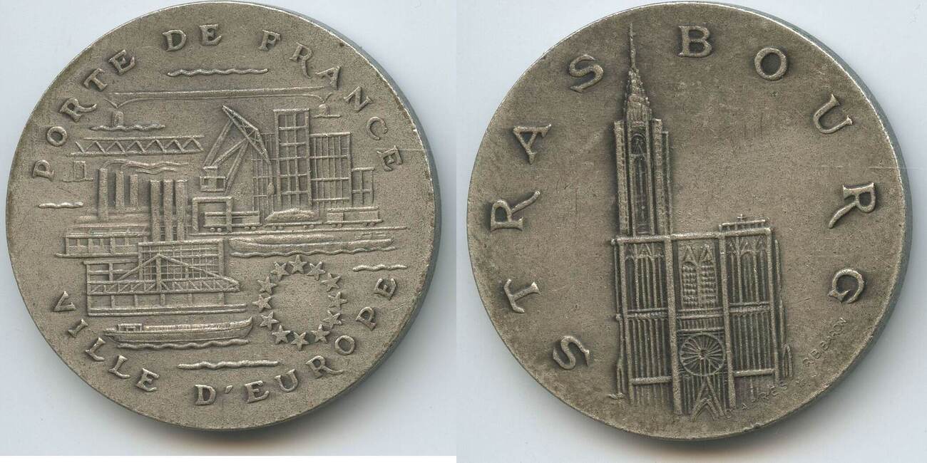 Frankreich Strasbourg Elsass Medaille nd. GX1168 - Porte de France ...
