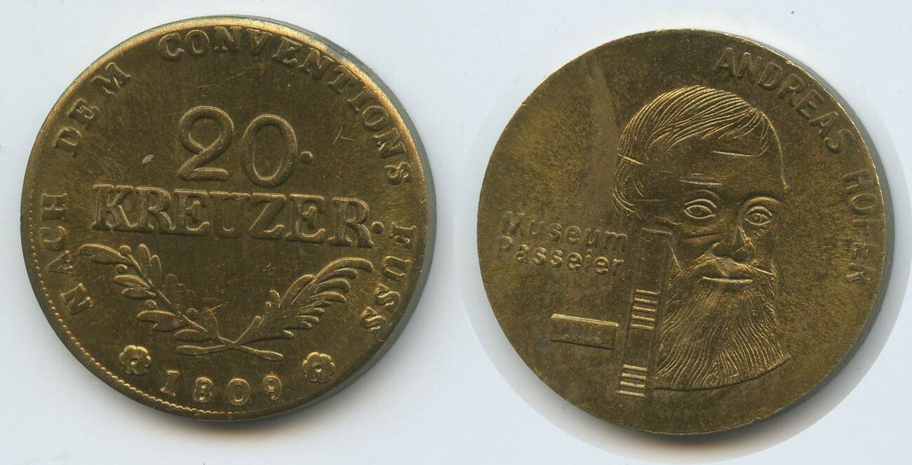 Österreich Tirol Medaille 2003 GX828 - Andreas Hofer Museum Passeier ...