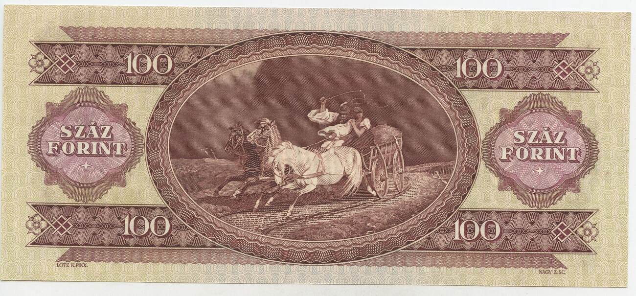 Magyar Nemzeti Bank 100 Forint Banknote 1975 GB259 - Lajos Kossuth ...