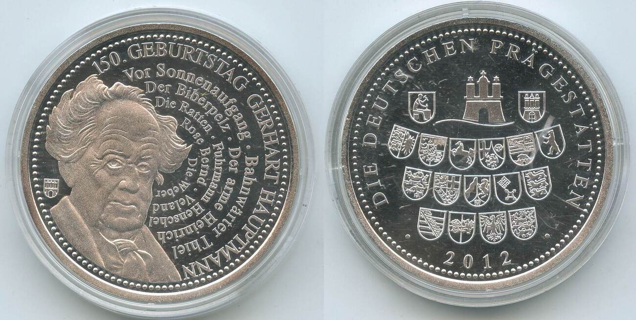 Deutschland Bundesrepublik Medaille 2012 G0251 - 150. Geburtstag von ...