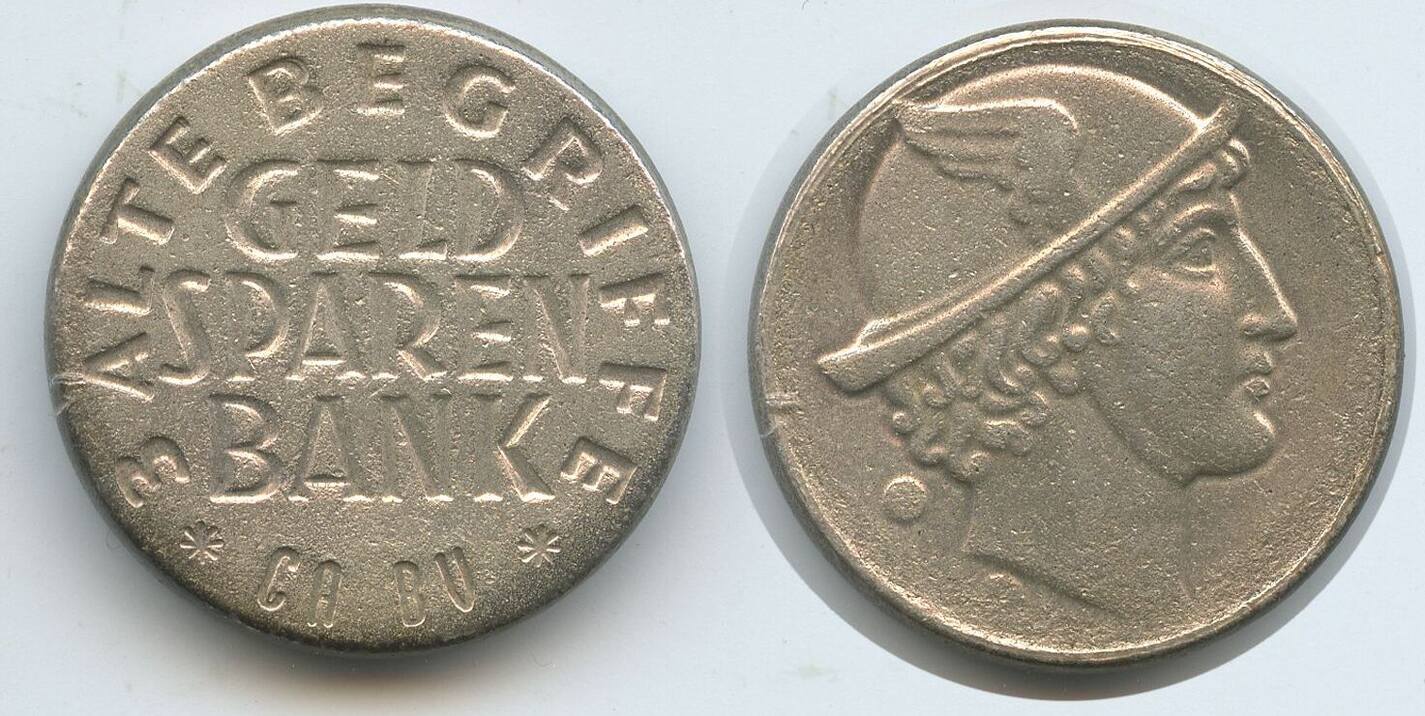 Österreich Silbermedaille Weltspartag CA-BU nd. M#6371 - Gott Hermes - 3 alte Begriffe -Geld ...