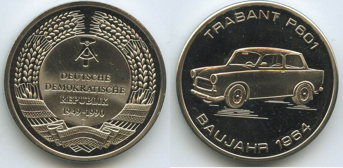 Deutsche Demokratische Republik Medaille 1990 PA181 - Trabant P601 ...