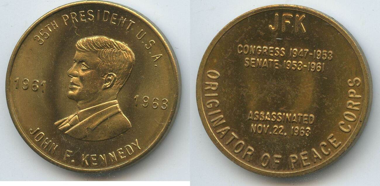 Vereinigten Staaten von Amerika USA Medaille nd. G13755 - John F ...