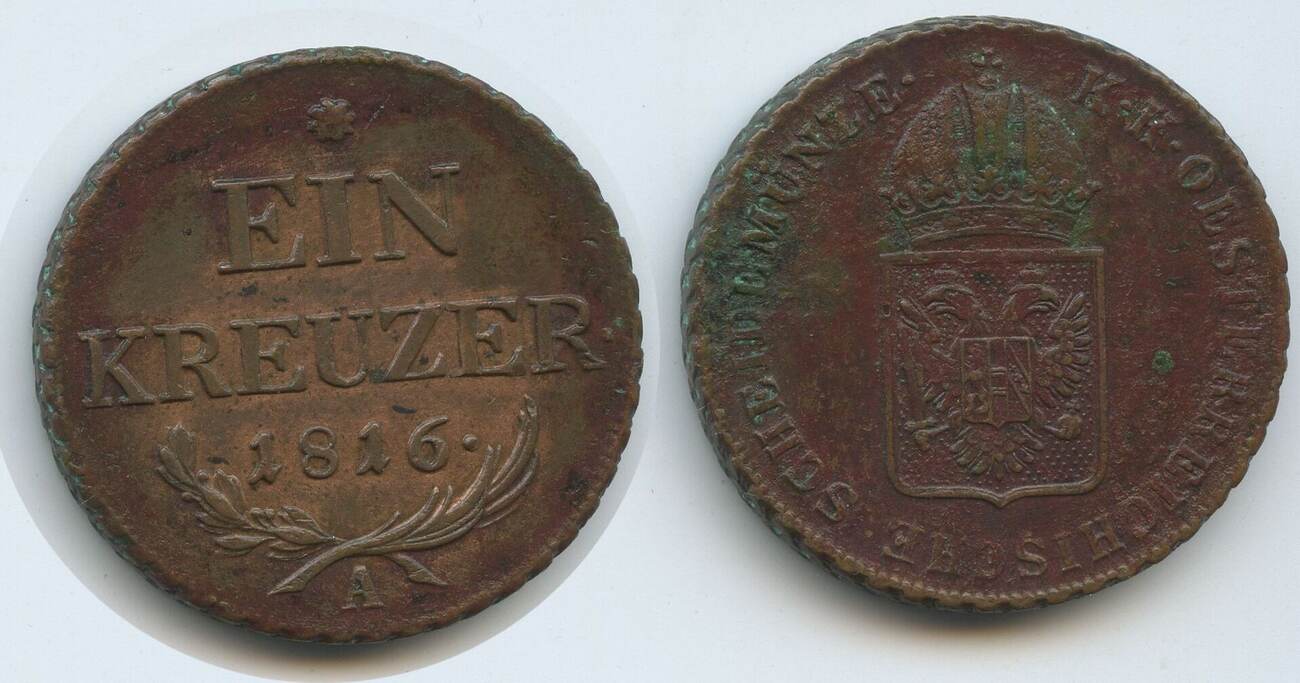 Österreich Kaiserreich 1 Kreuzer 1816 A Wien G5350 - Franz II. 1792 ...