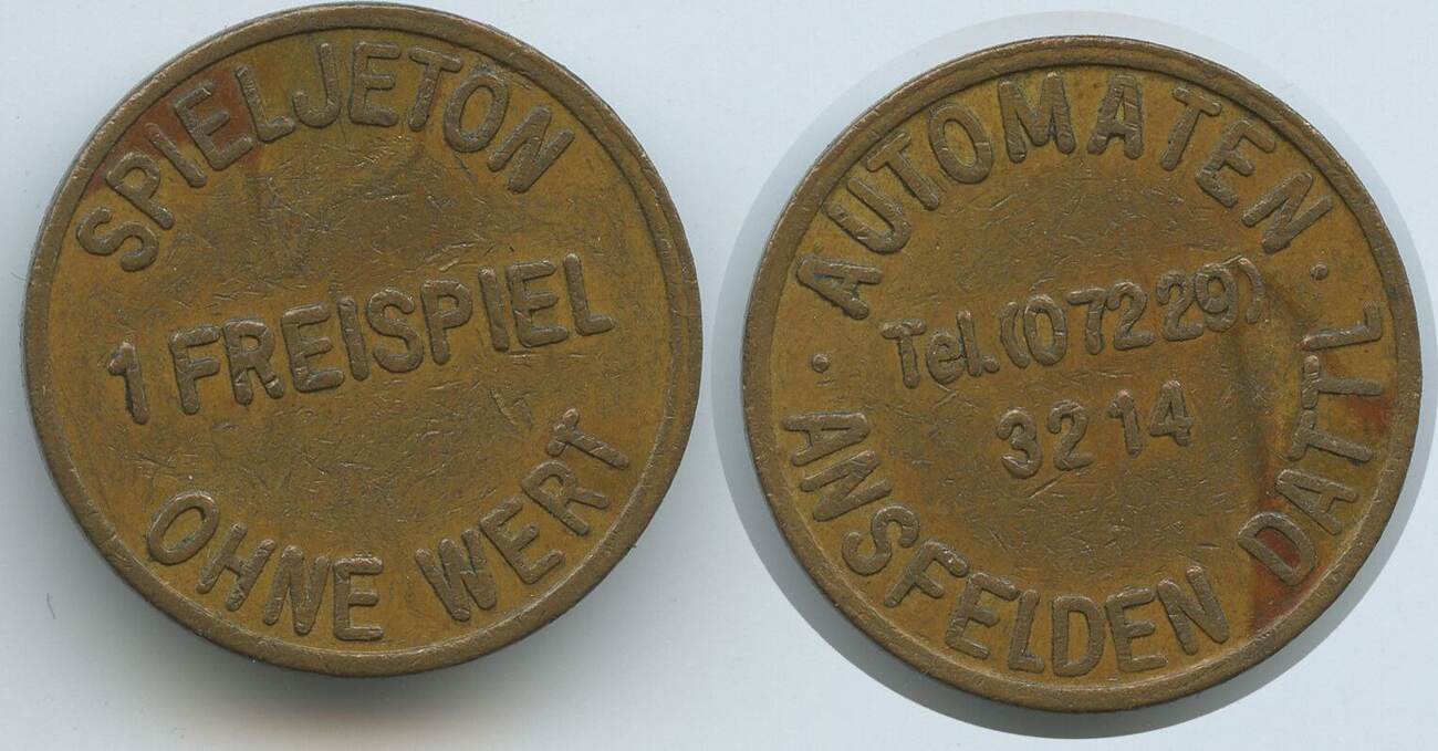 Österreich Oberösterreich Wertmarke 1 Freispiel Jeton Token nd. G13850 ...