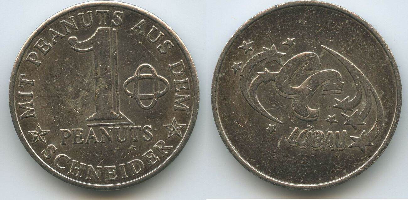 Deutschland Bundesrepublik Sachsen 1 Peanuts Token Jeton Wertmarke nd ...