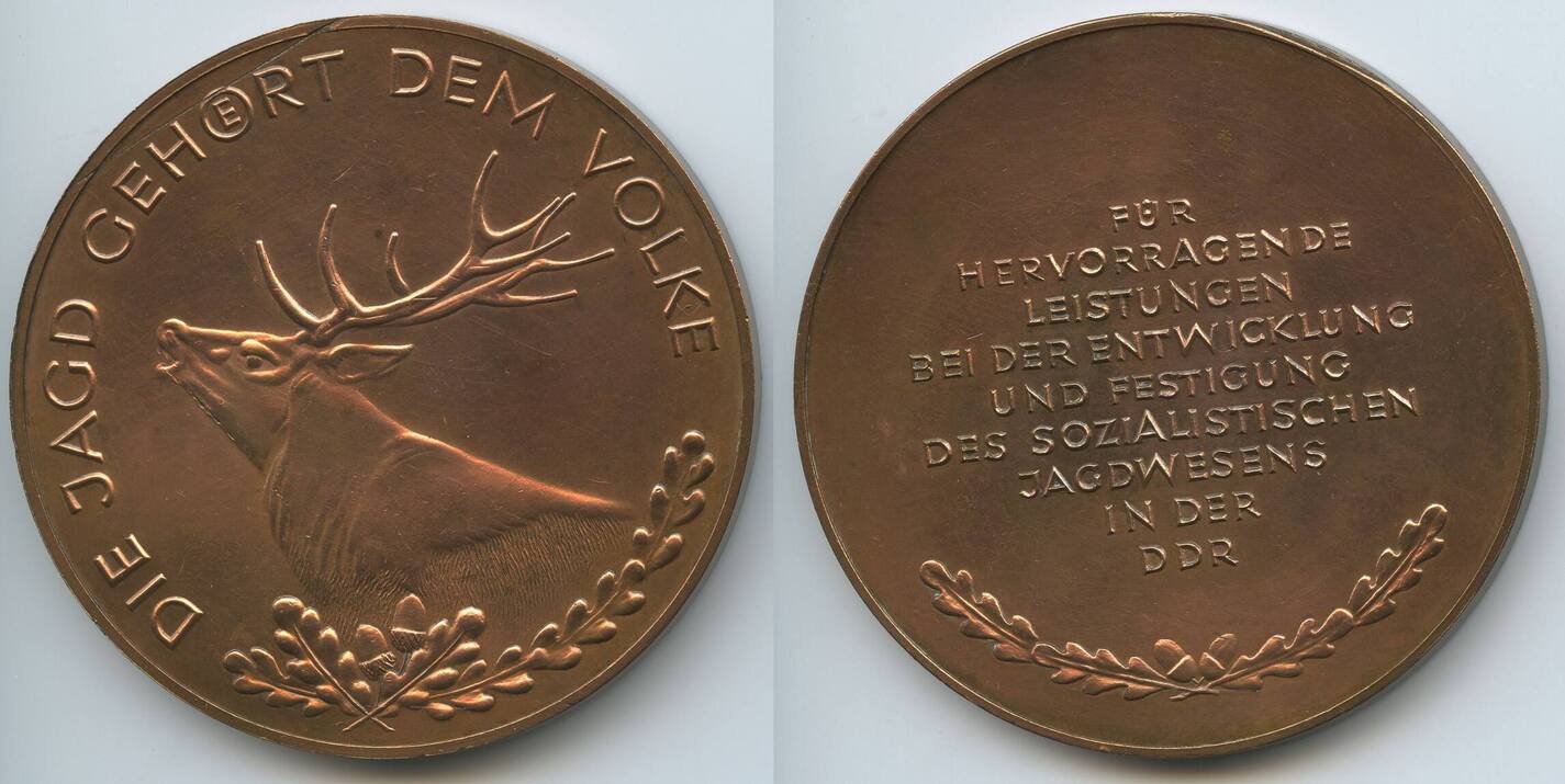 Deutsche Demokratische Republik Bronzemedaille Verdienstmedaille nd. M ...