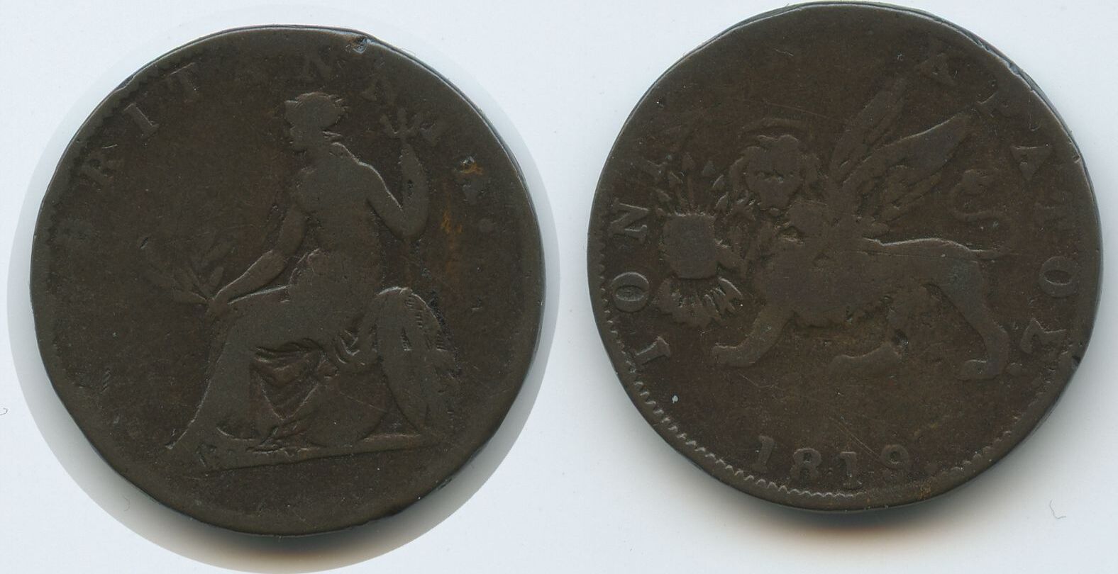 Ionische Inseln Britische Besetzung 2 Lepta 1819 G7292 - George III ...