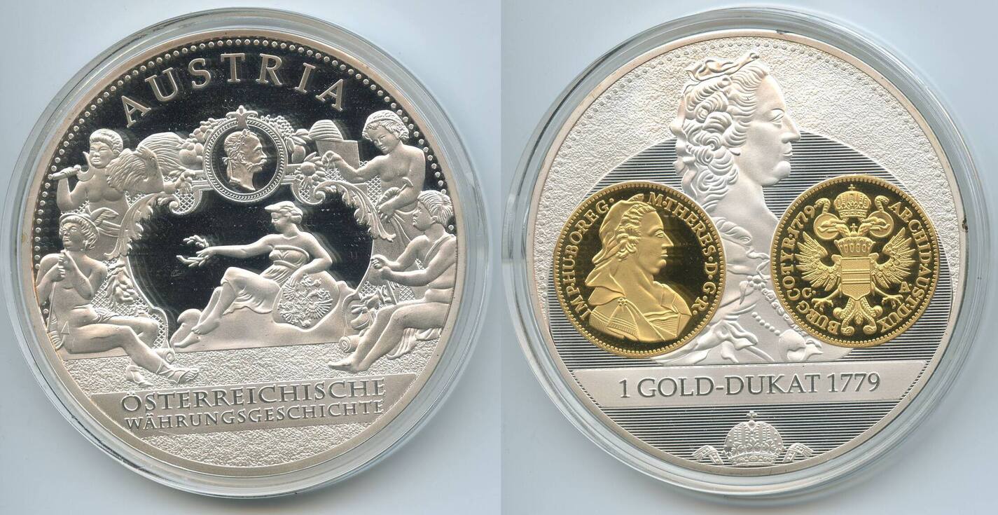 Österreich Austria Gigant Medaille versilbert und teilvergoldet 2012 ...