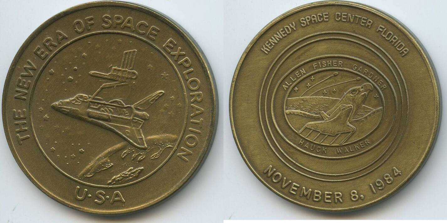 Vereinigten Staaten von Amerika Bronzemedaille Raumfahrt November 8 ...