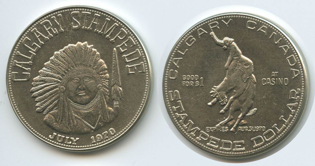Kanada Stampede Dollar Trade Token 1970 G9918 - Calgary Alberta Canada ...