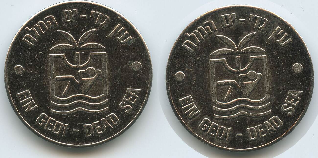 Israel Medaille Souvenier Token nd. G16157 - Ein Gedi - Dead Sea ...