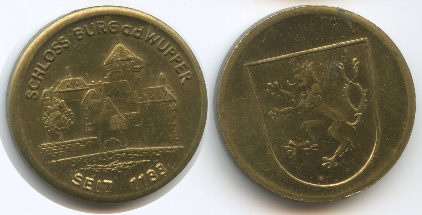 Deutschland Solingen Medaille M#6627 Schloss Burg an der Wupper seit ...