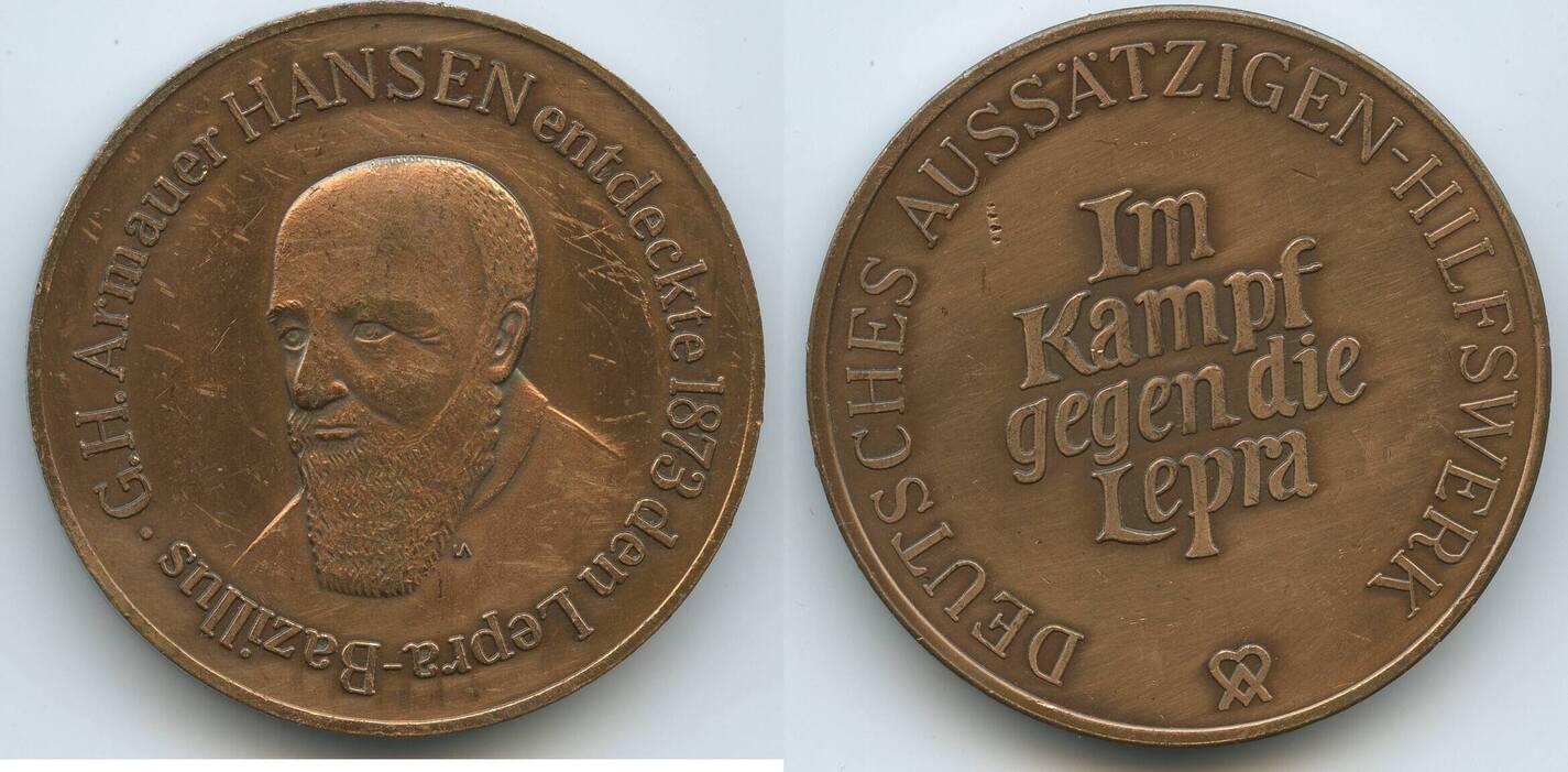 Deutschland Bundesrepublik BronzemedailleDeutsches Aussätzigen ...