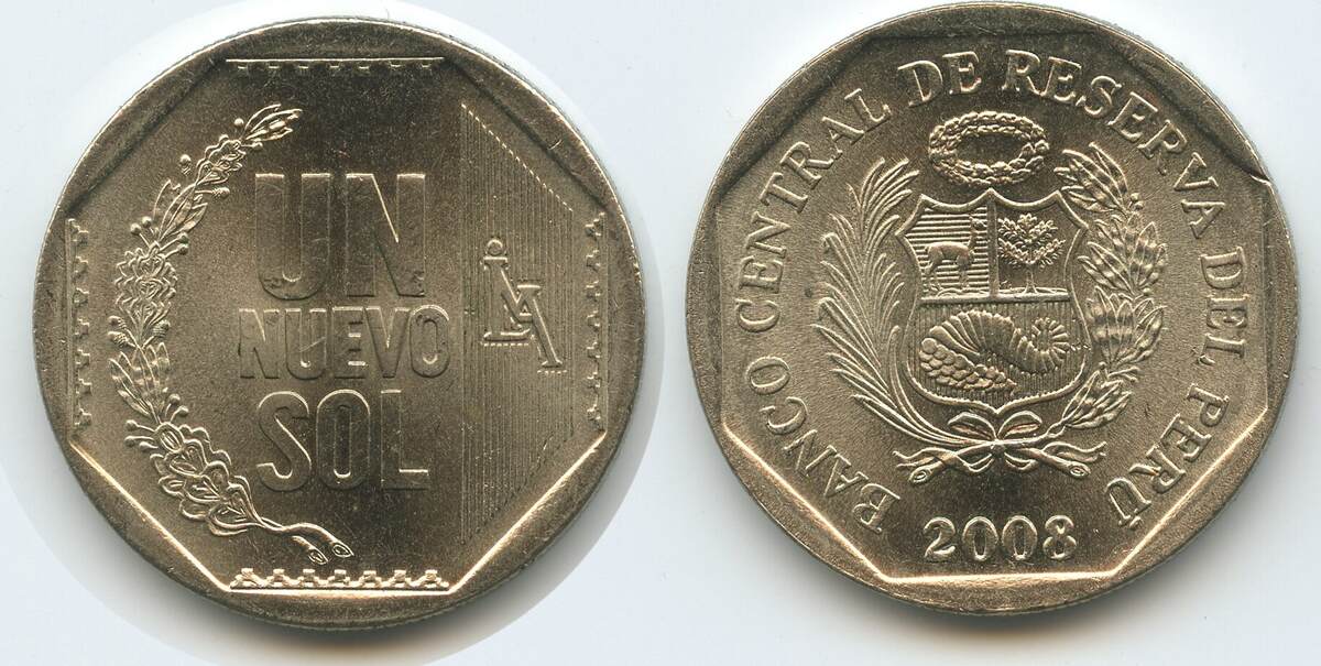 1 Nuevo Sol 2008 LIMA G16171 - Central Reserve Bank of Peru Fast ...