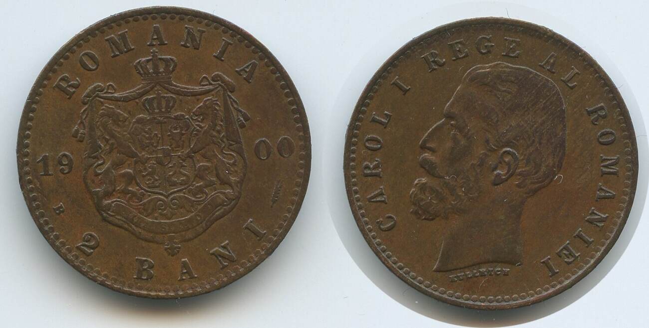 Rumänien 2 Bani 1900 B G7662 - Carol I. 1866-1914 Romania Sehr Schön ...