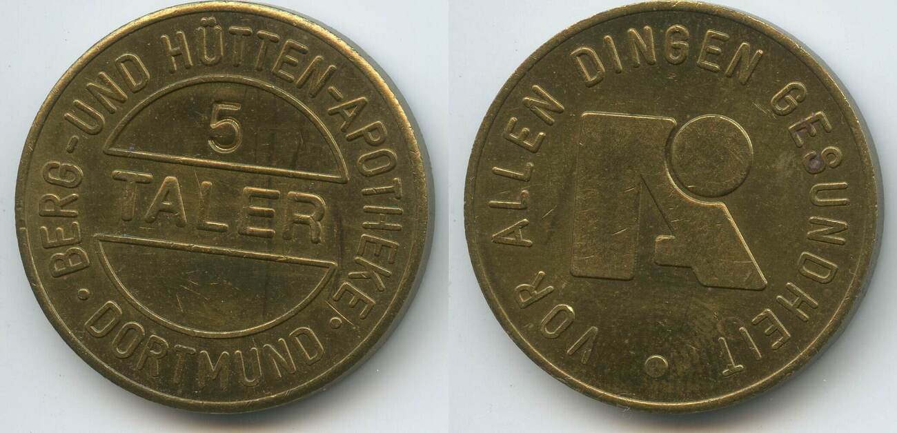 Deutschland Bundesrepublik Nordrhein-Westfalen Wertmarke 5 Taler Jeton ...